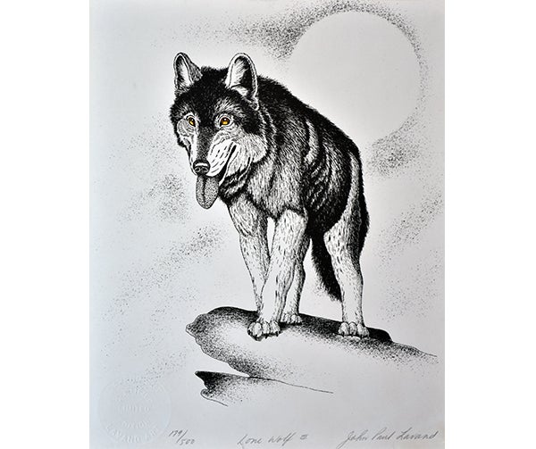 Lone Wolf III By John Paul Lavand | Canadian Plains Gallery